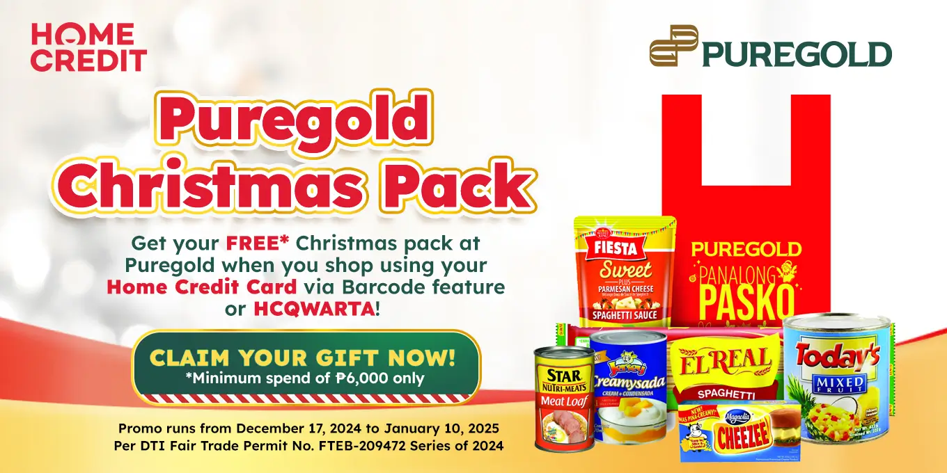 Join the Puregold-Home Credit Christmas Pack Promo!